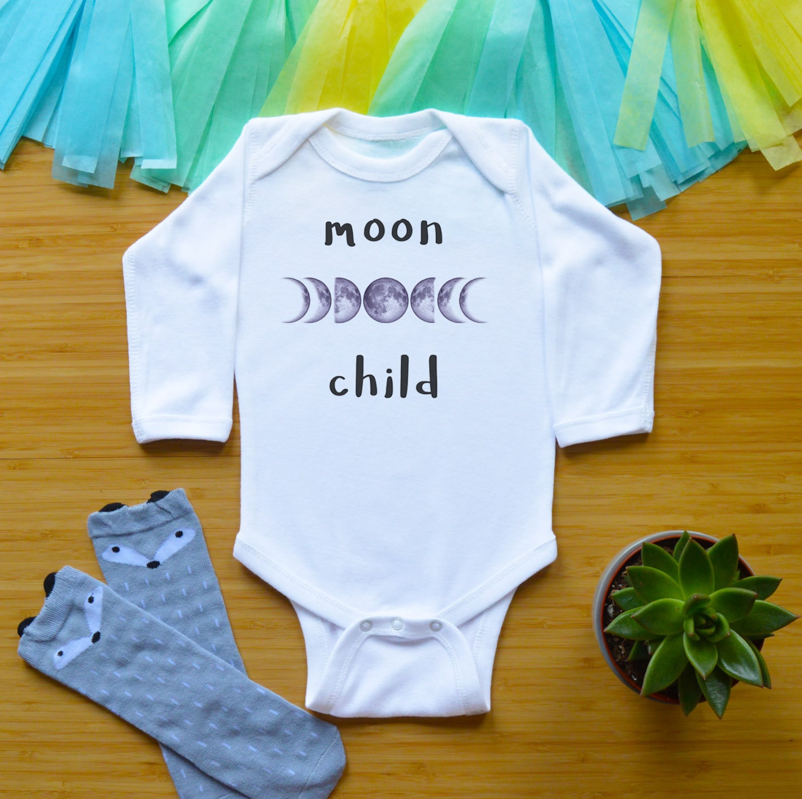 Moon Child Kids Outfit Lunar Toddler Shirt Hippie Kids | Etsy