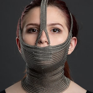 Chainmaille BDSM Muzzle & Collar - Etsy