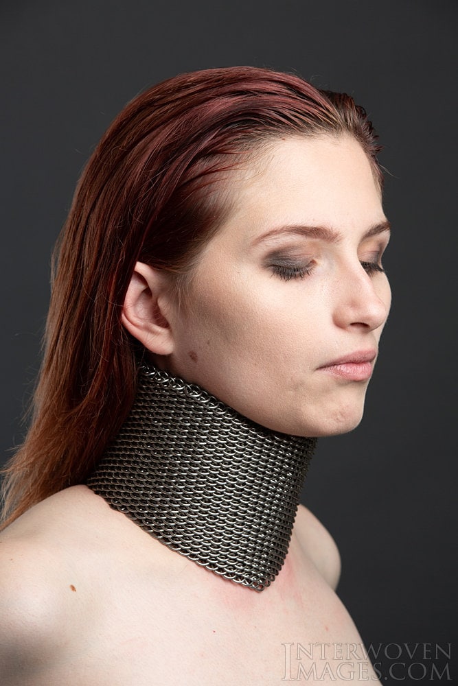 Chainmaille Posture Collar - 4" - Etsy