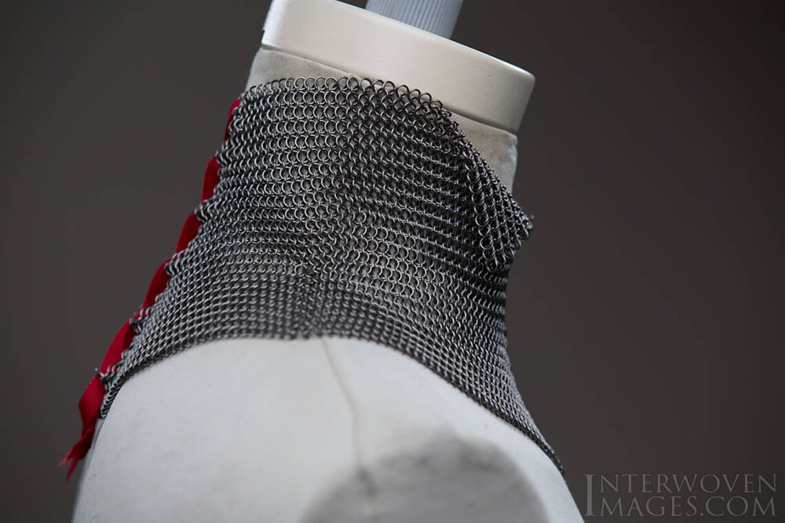 High Neck Chainmaille Collar - Etsy