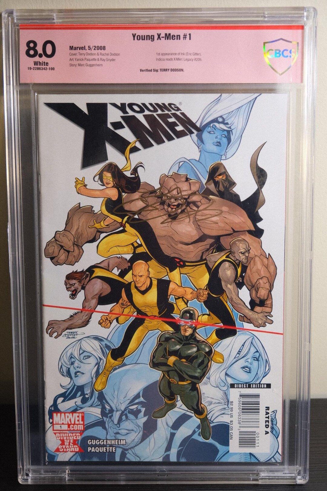 2008 Young X-men 25 CBCS 8.0 Terry Dodson Signed Cover Marvel Comics - Etsy