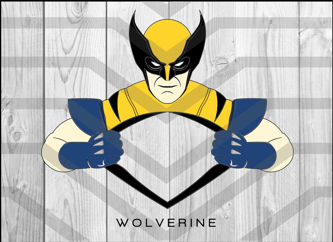 Wolverine Open Chest SVG & PNG - Etsy