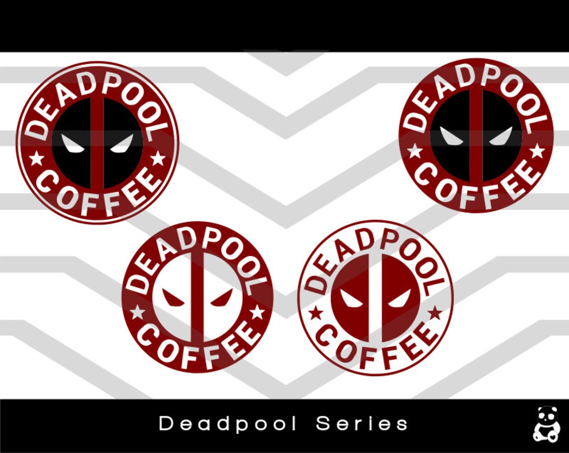 Deadpool Coffee SVG PNG Bundle FOUR Deadpool Cut Files | Etsy