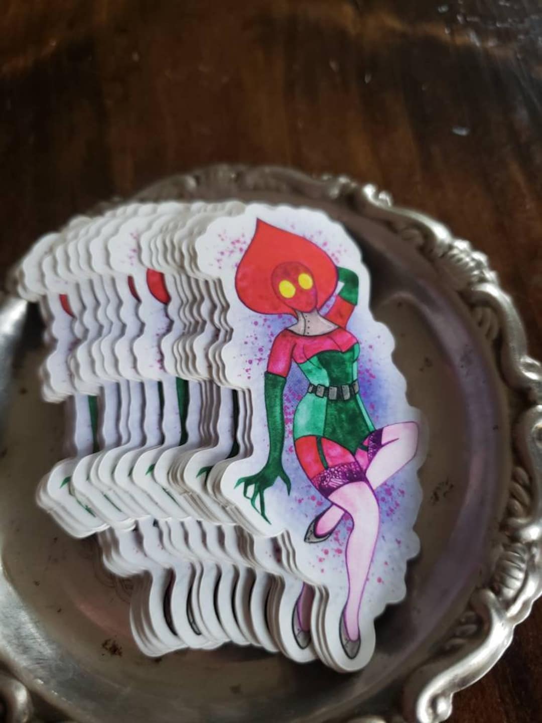 Flatwoods Monster Cryptid Pinup Burlesque Weird Sticker - Etsy