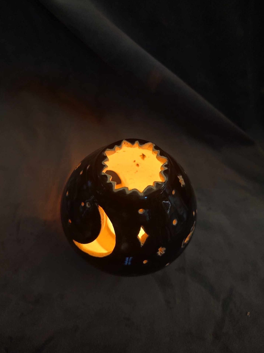 Celestial Candle Lamp / Witchy Decor - Etsy