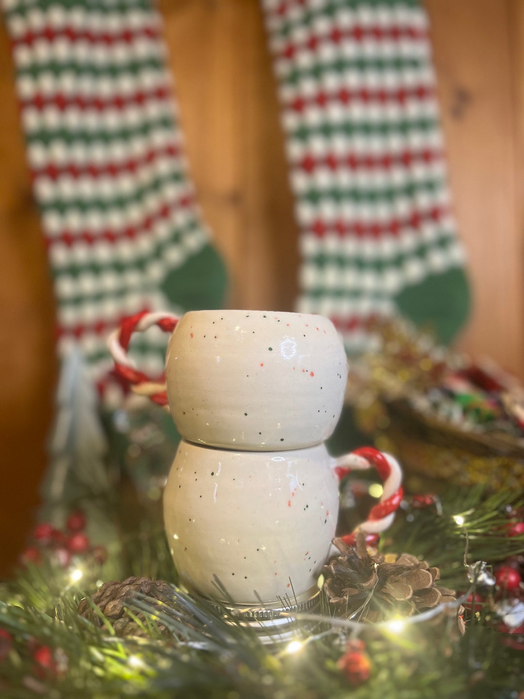 Candy Cane Mugs - Etsy