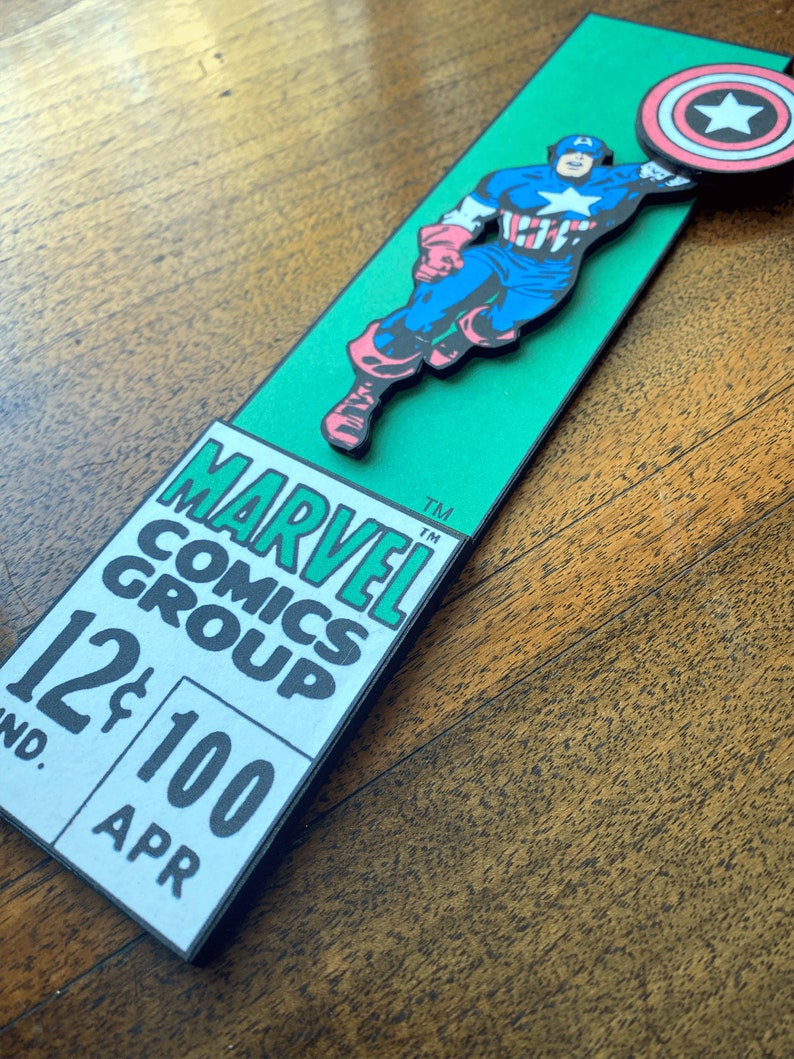 Custom Corner Box: Captain America 100 - Etsy