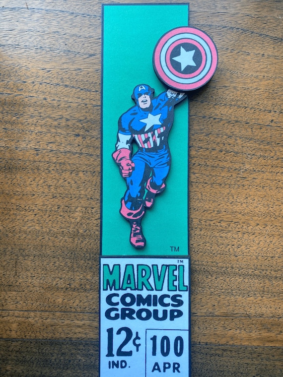 Custom Corner Box: Captain America 100 - Etsy