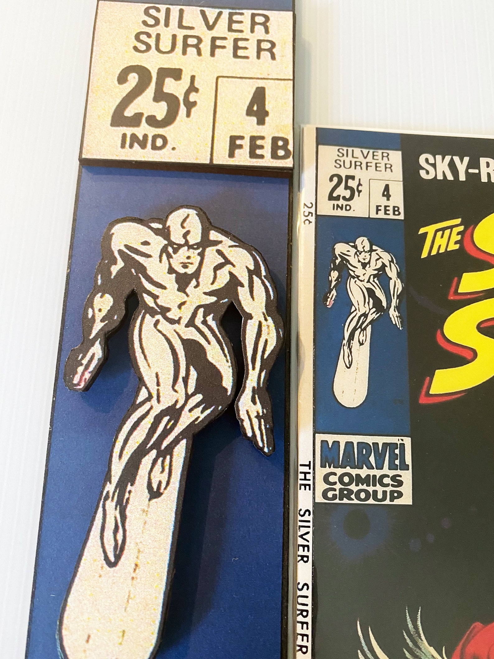 Comic Book Art: Silver Surfer Corner Box - Etsy