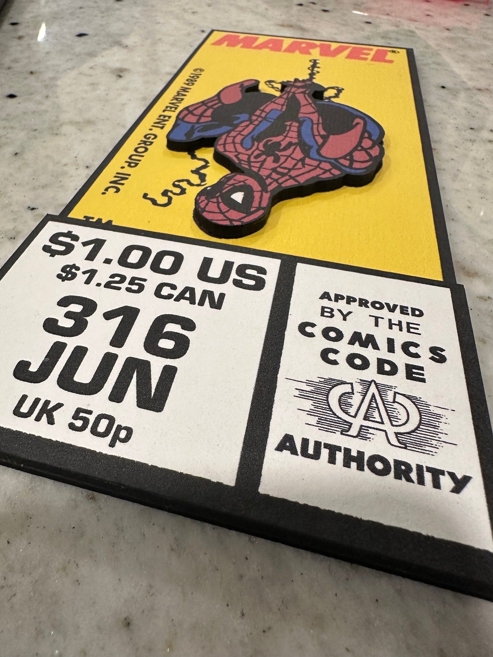 Comic Book Art: Amazing Spider-man #316 Corner Box Venom - Etsy
