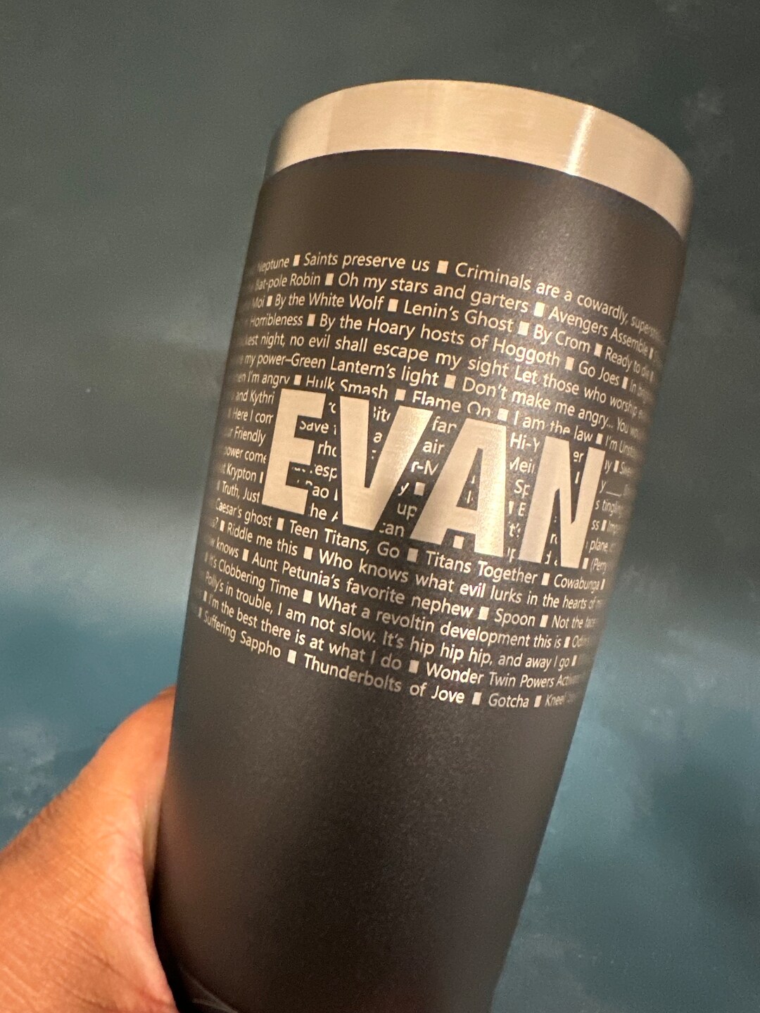 Comic Book Slogan Tumbler - Etsy