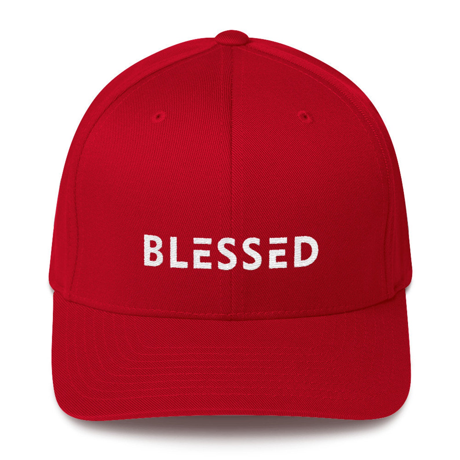 Blessed Fitted Flexfit Twill Baseball Cap Men's Christian Hats ...