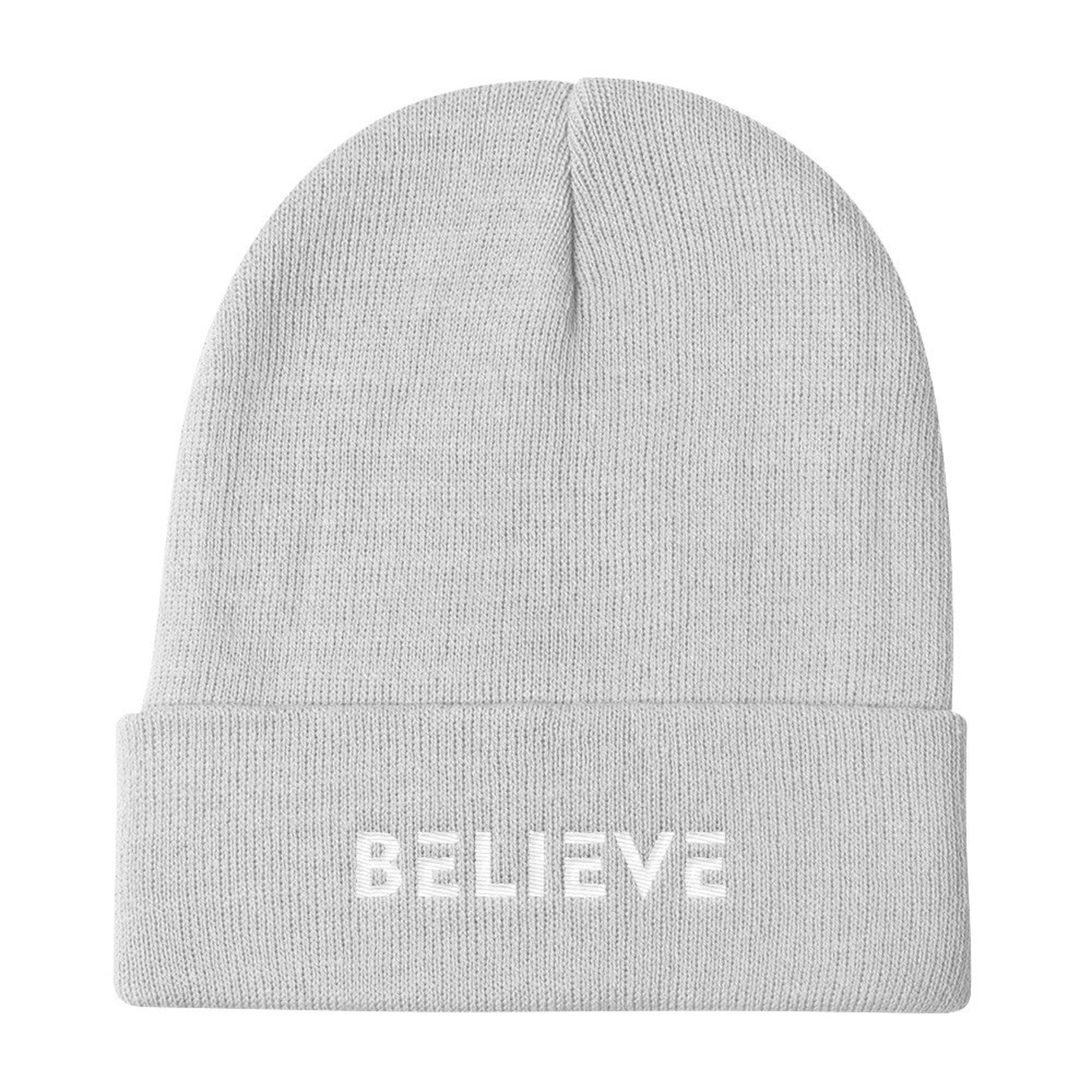 Believe Cuffed Beanie | Christian Knit Cap | Christian Toque Hat ...