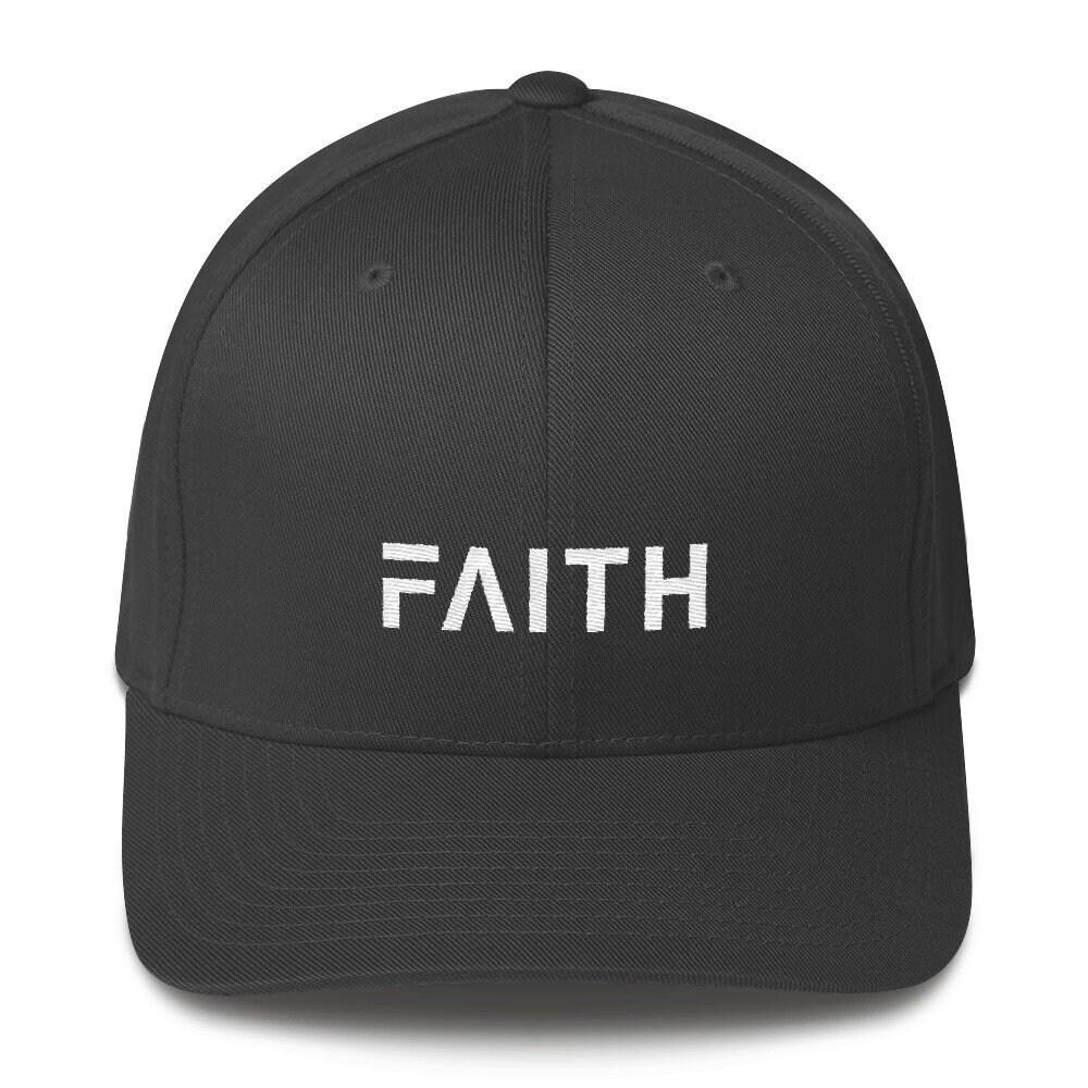 Faith Christian Fitted Flexfit Twill Baseball Hat Christian Hats ...