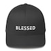 Blessed Fitted Flexfit Twill Baseball Cap Men's Christian Hats ...