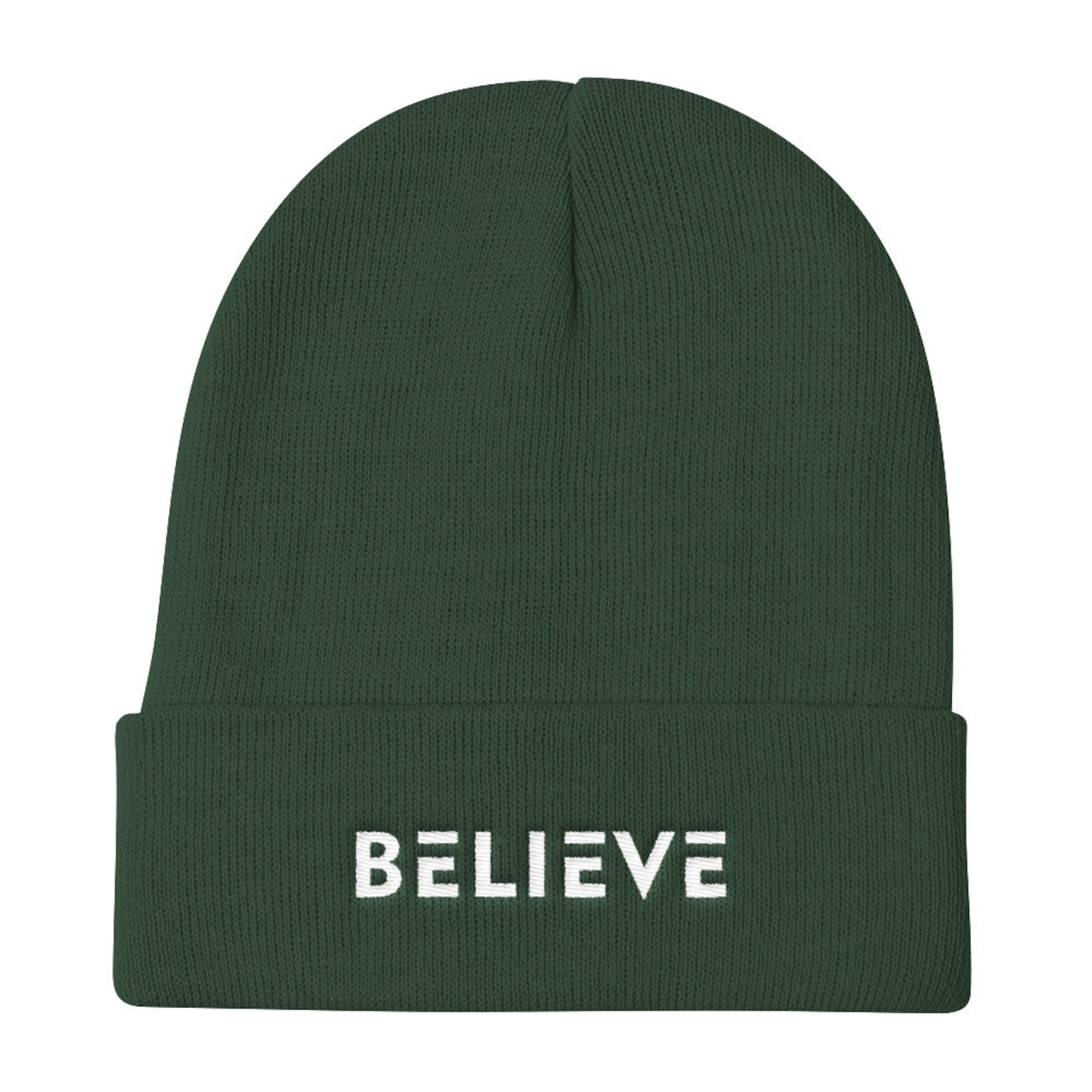 Believe Cuffed Beanie | Christian Knit Cap | Christian Toque Hat ...