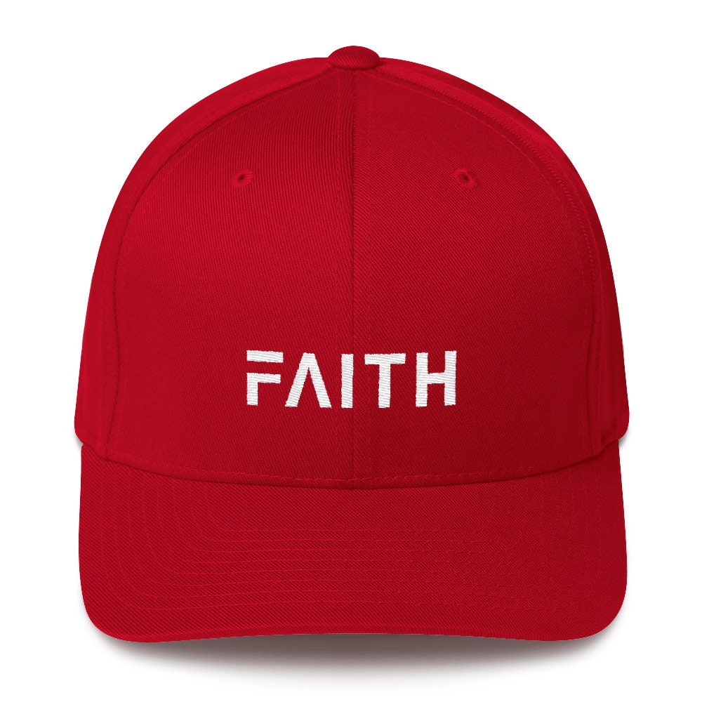 Faith Christian Fitted Flexfit Twill Baseball Hat Christian Hats ...
