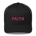 FAITH Christian Snapback Trucker Hat With Pink Stitching | Christian ...