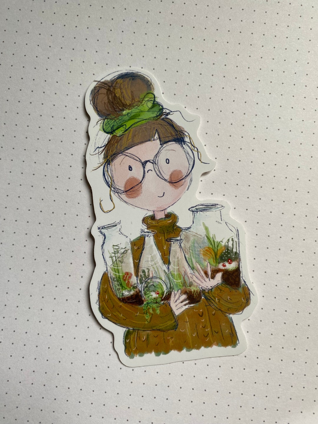 PLANT LADY Sticker Illustration Catherine Redgate Paper Bujo Stationery ...