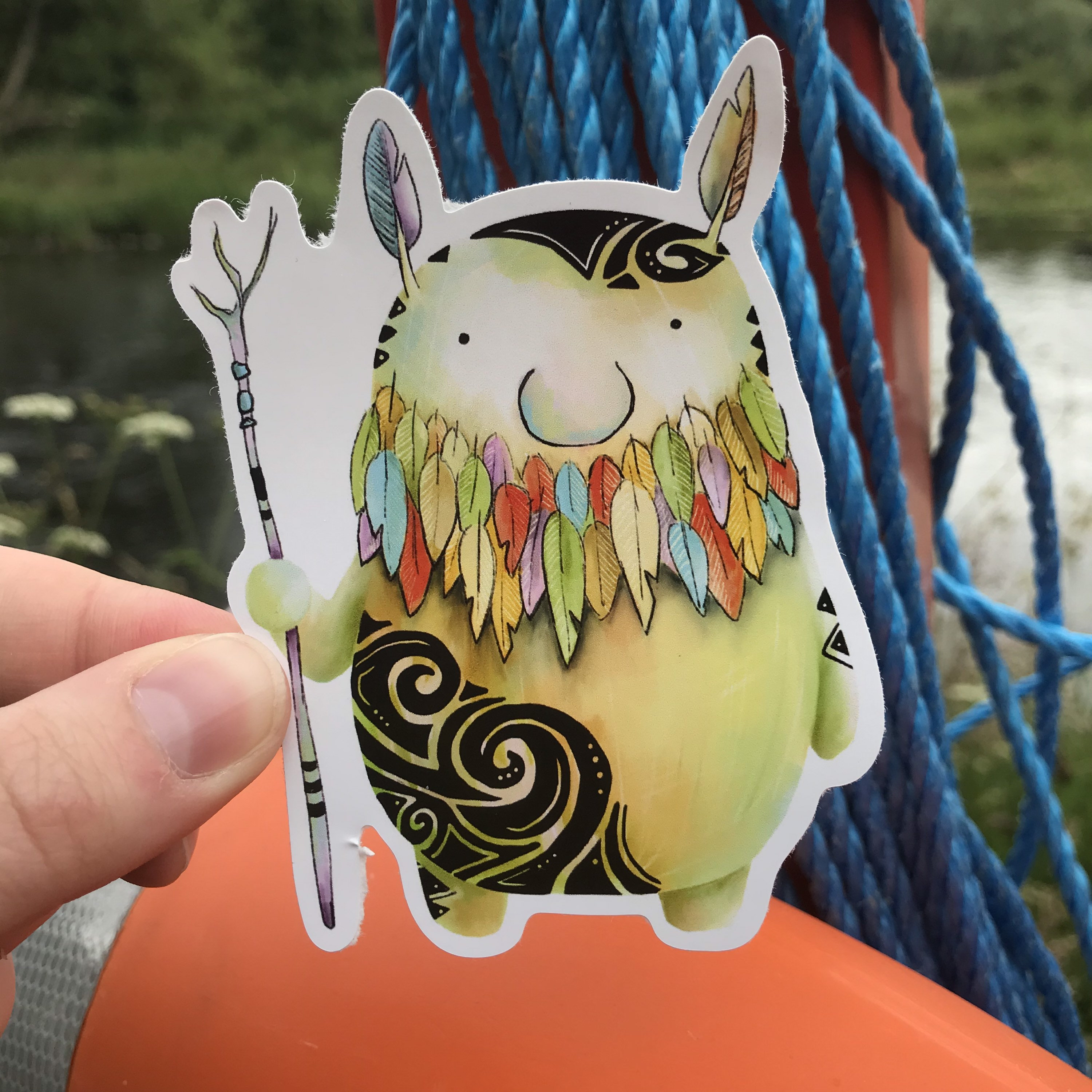 TRIBAL SPIRIT Sticker Illustration Catherine Redgate Paper | Etsy