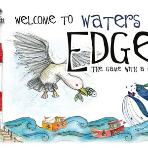 WATERS EDGE the Game With a Catch! Illustrated Card Game Catherine ...