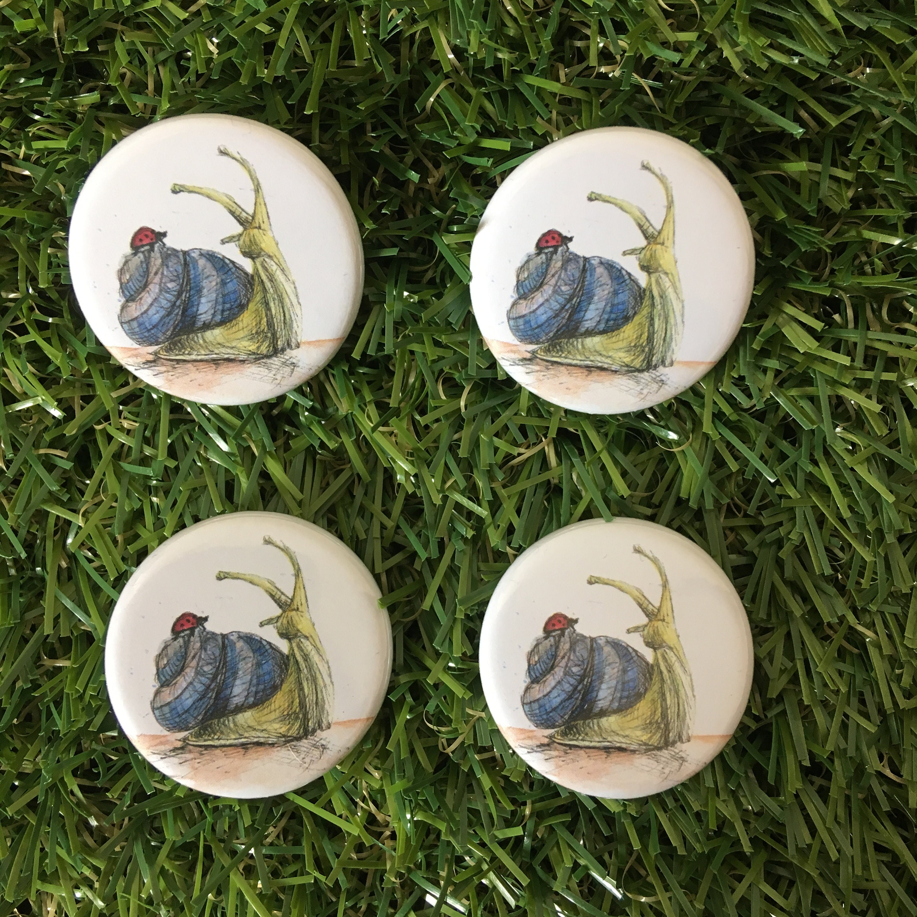 Snail & Ladybug NEW FRIENDS 32mm Button Badge Catherine - Etsy