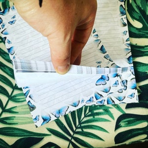 BUTTERFLY A5 Writing Pad Notepad Notes Catherine Redgate Stationery ...