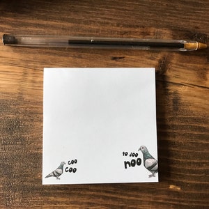 PIGEON to Doo Noo Coo Memo Pad Notepad Notes Catherine Redgate ...