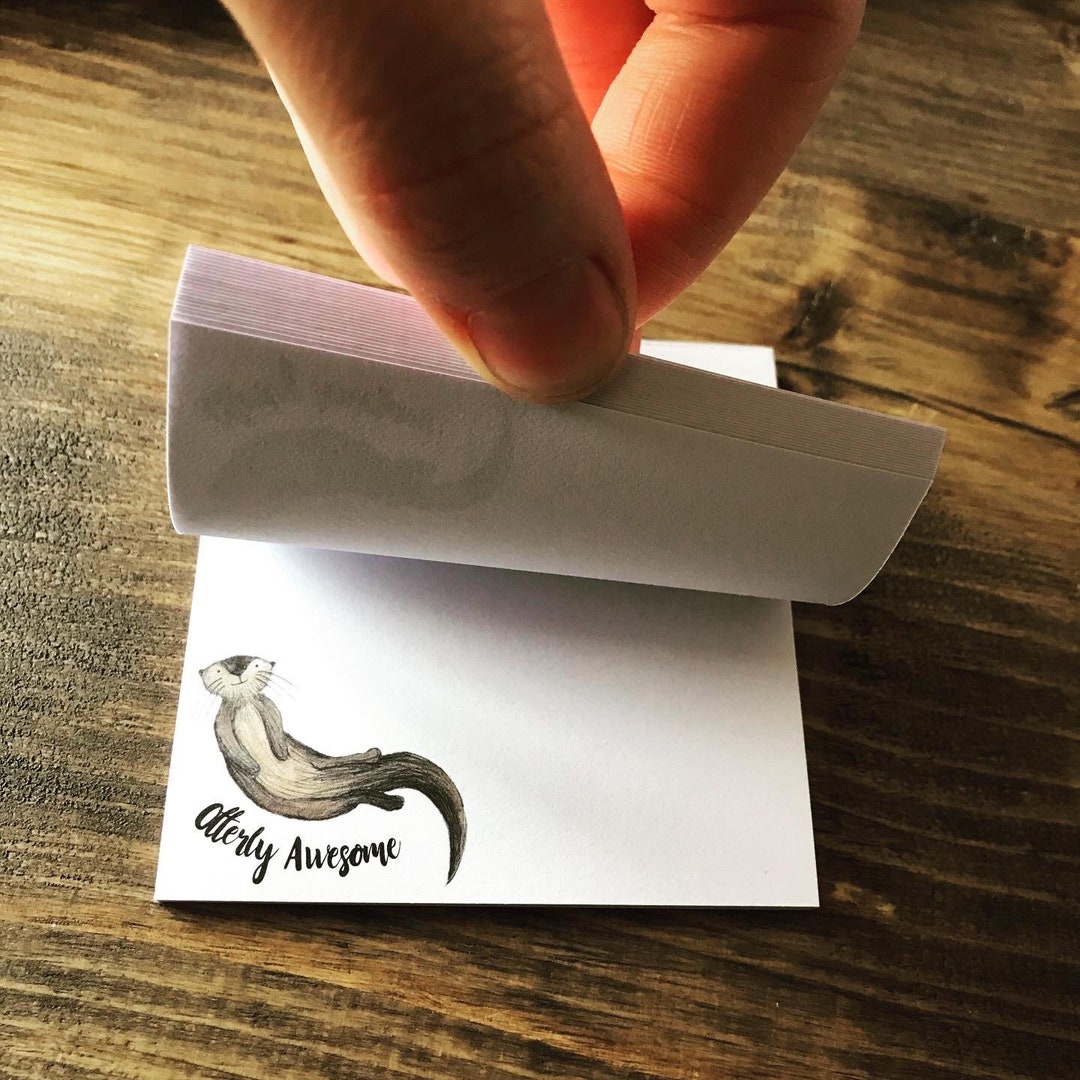 OTTER Memo Pad Notepad Notes OTTERLY AWESOME Catherine Redgate ...