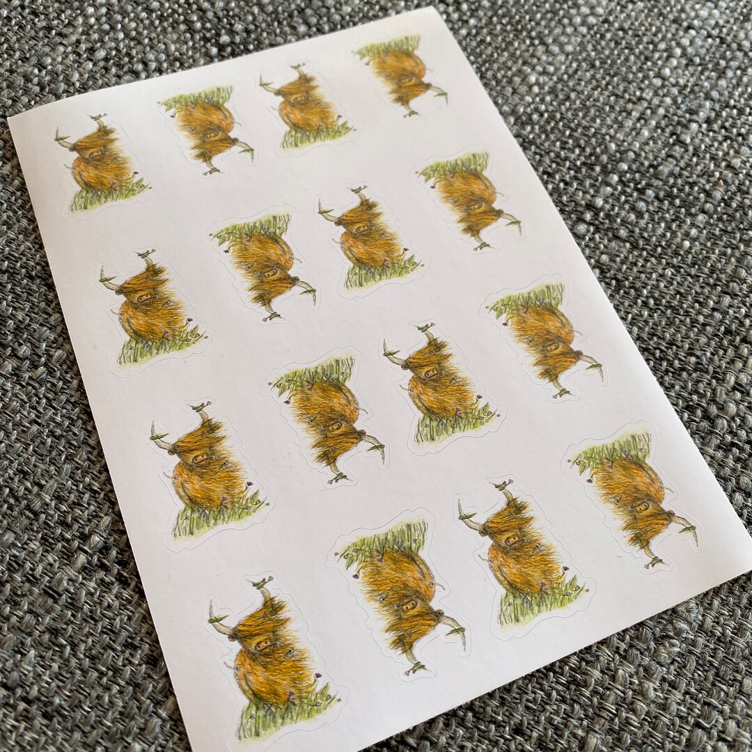 HEELAN Coo STICKER SHEET Illustration Catherine Redgate Paper Bujo ...