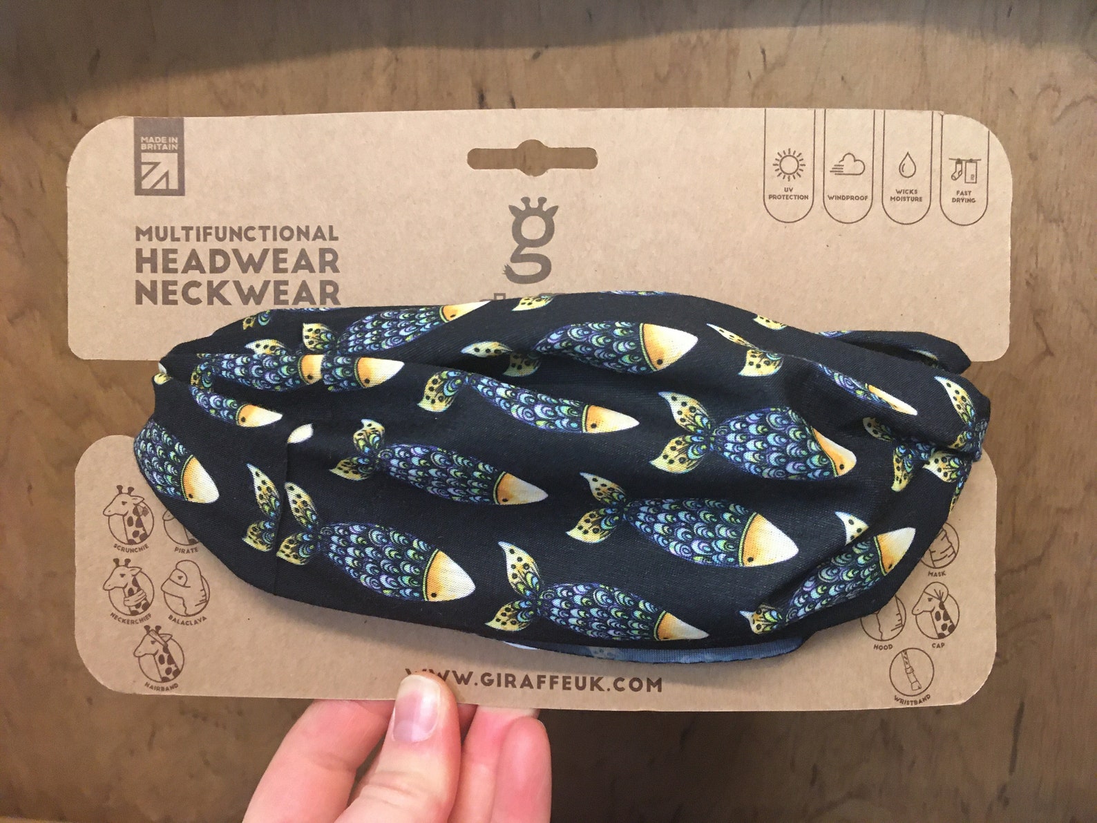FISH Headwear Outdoor Hat Hairband Headband Headgear Biking Walking ...