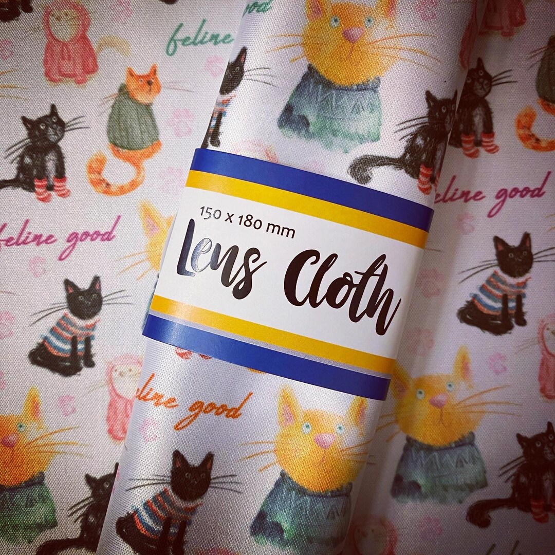 FELINE FINE CATS Lens Screen Wipe Cloth Spectacles Glasses Indie ...