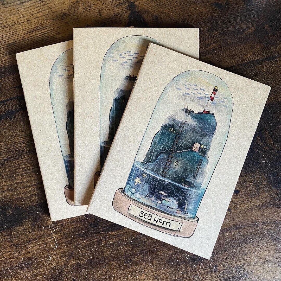 SEAWORN Lighthouse A6 ECO Jotter Artist Sketchpad Notebook Plain ...