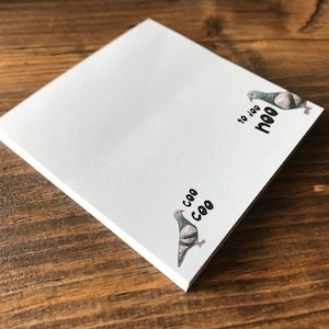 PIGEON to Doo Noo Coo Memo Pad Notepad Notes Catherine Redgate ...