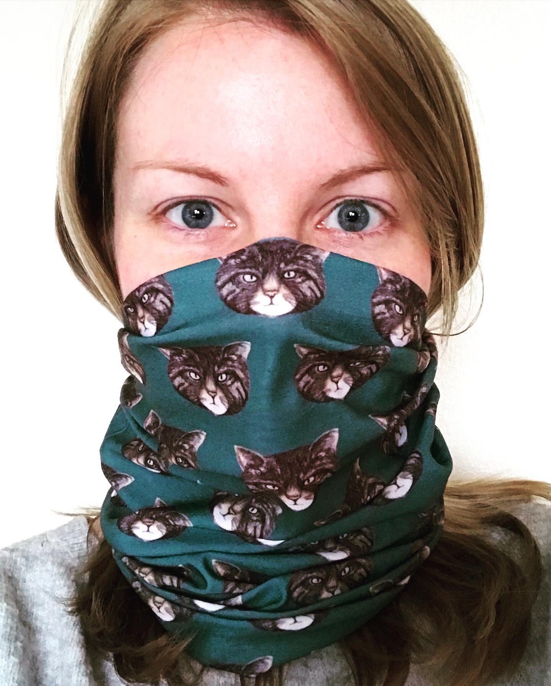 RECYCLED Plastic TEAL WILDCAT Cat Headwear Outdoor Hat Hairband ...