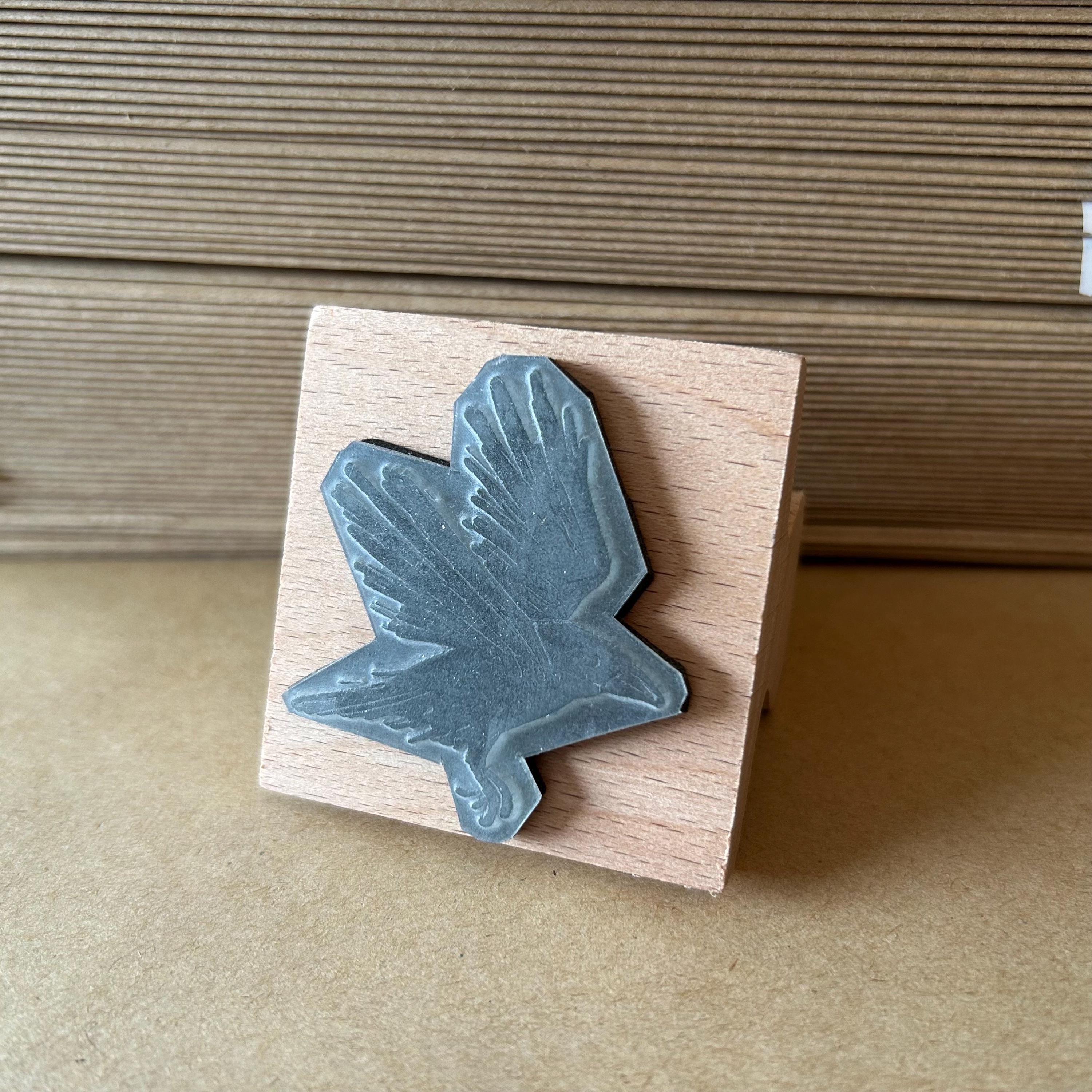 RAVEN Wooden Rubber Stamper Catherine Redgate Fun Stamping Scrapbooking ...