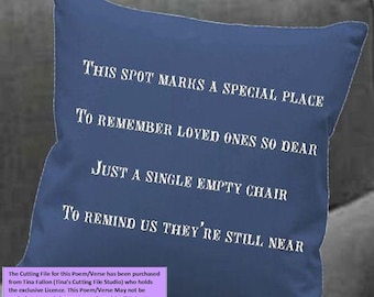 Empty chair poem | Etsy