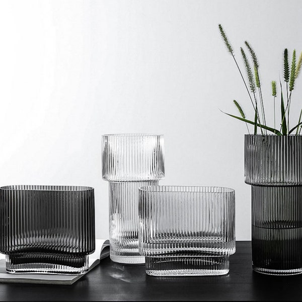 Ribbed Glass - Etsy