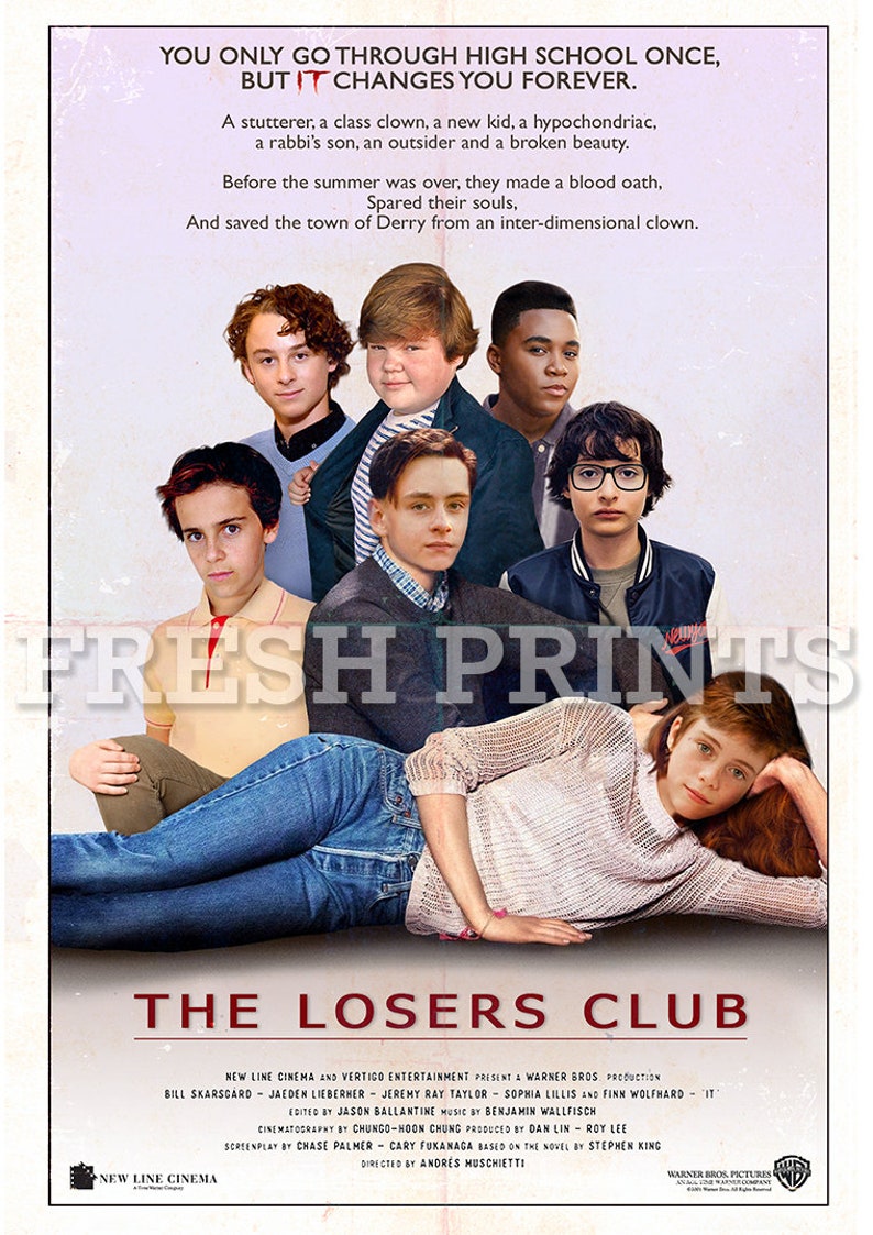 The Losers Club Poster print | Etsy