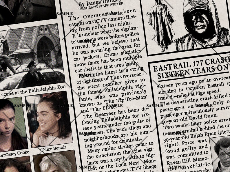 Split Movie Newspaper poster print Unbreakable Music & Movie Posters ...