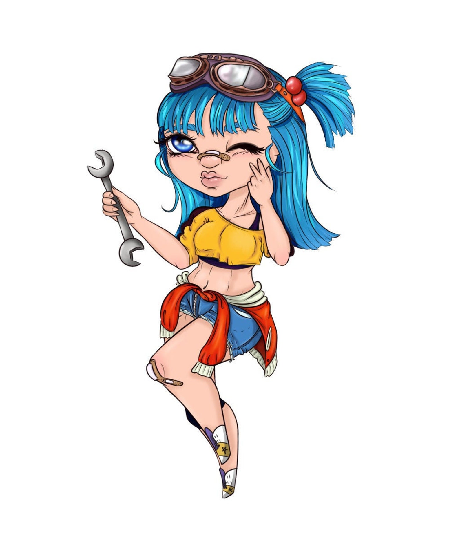Bulma Chibi Sticker 4in - Etsy