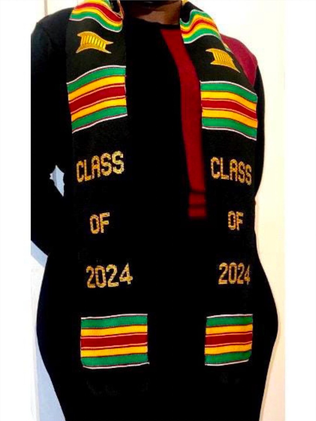 NEW Graduation Shawl / Class of 2024 Authentic Kente Stole | E ...