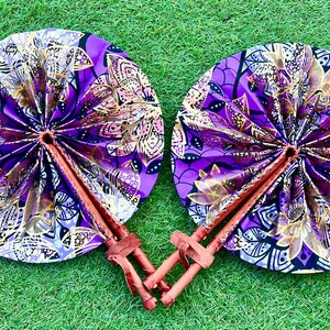 Shiny Purple Gold Detailed Fan (L1) - Etsy