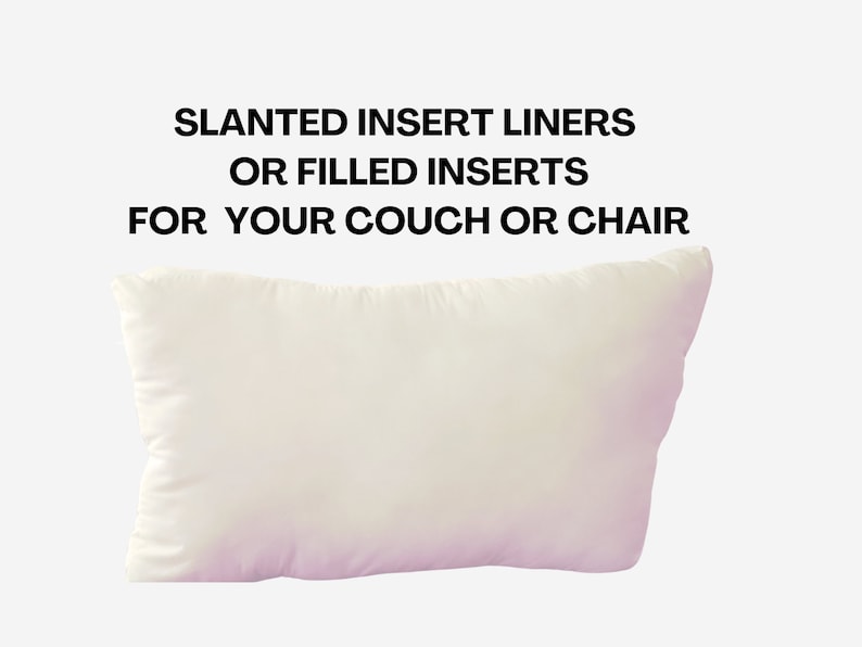 Custom Size Slanted Shape Couch Cushion Insert Liners and Replacement ...