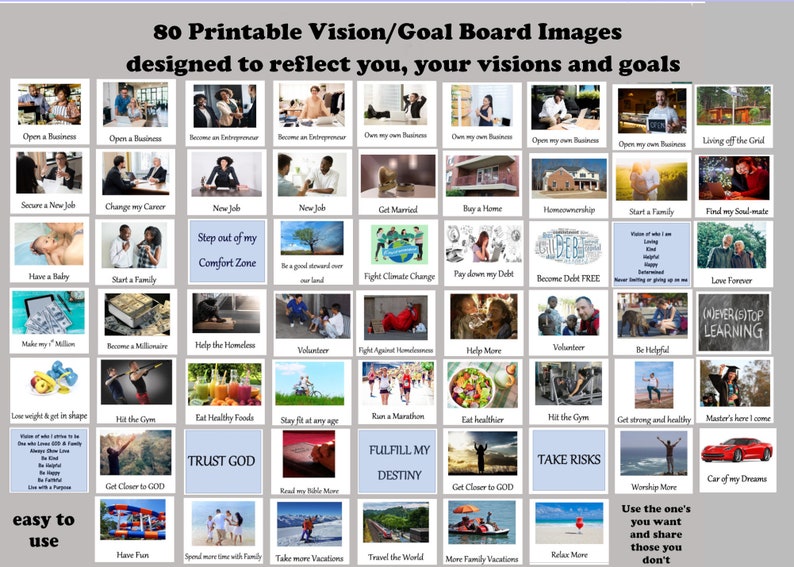 Vision Board Made for Two. Set Goals, Visualize and Achieve Together ...