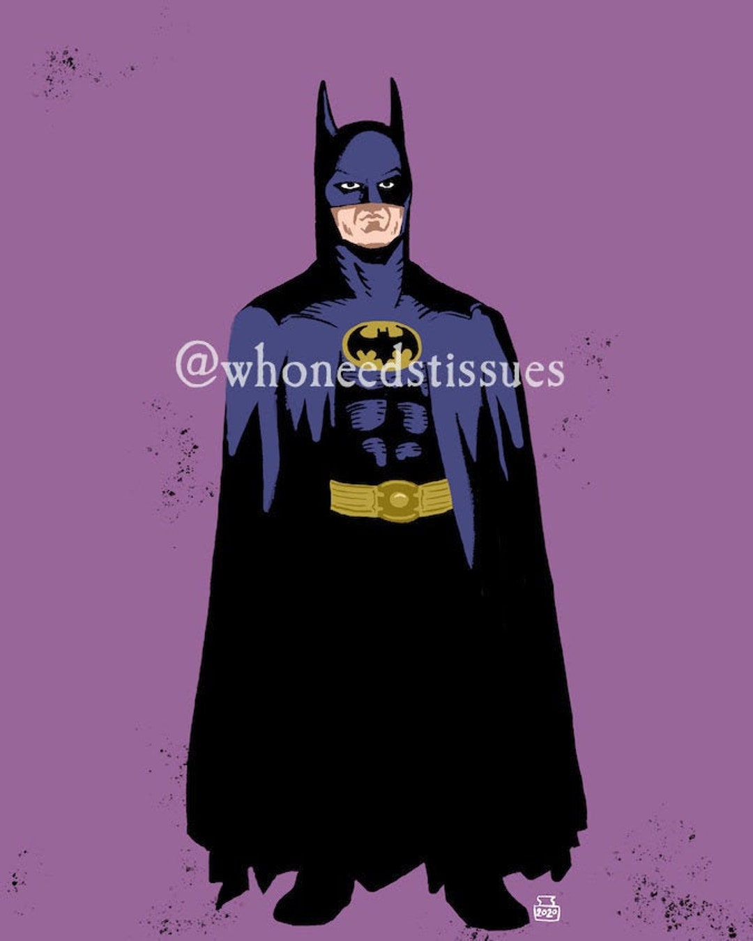 Batman Movie Art Print Michael Keaton Bruce Wayne Tim - Etsy