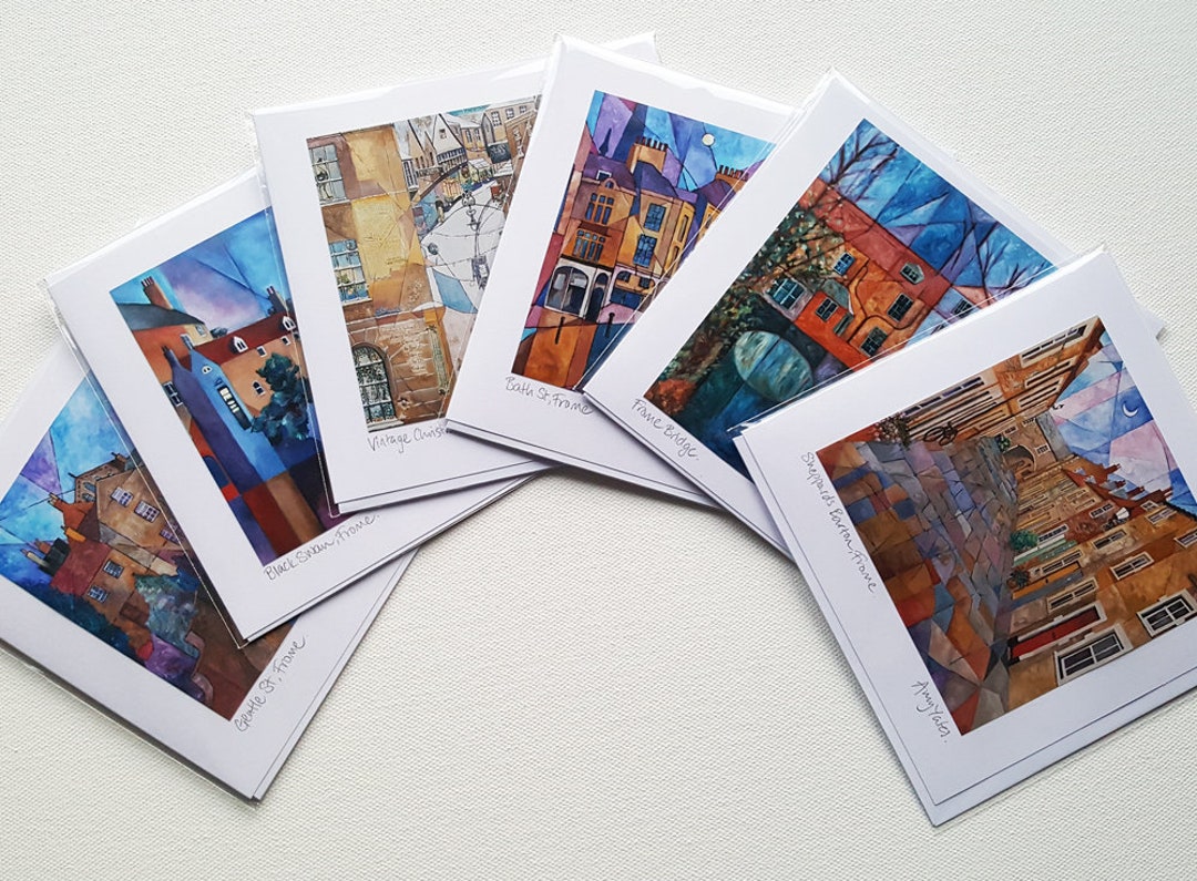 Frome Greetings Card Selection. Square. Pack of 6. - Etsy