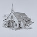 Custom Pen and Ink Church Drawing gift for Anniversary a - Etsy