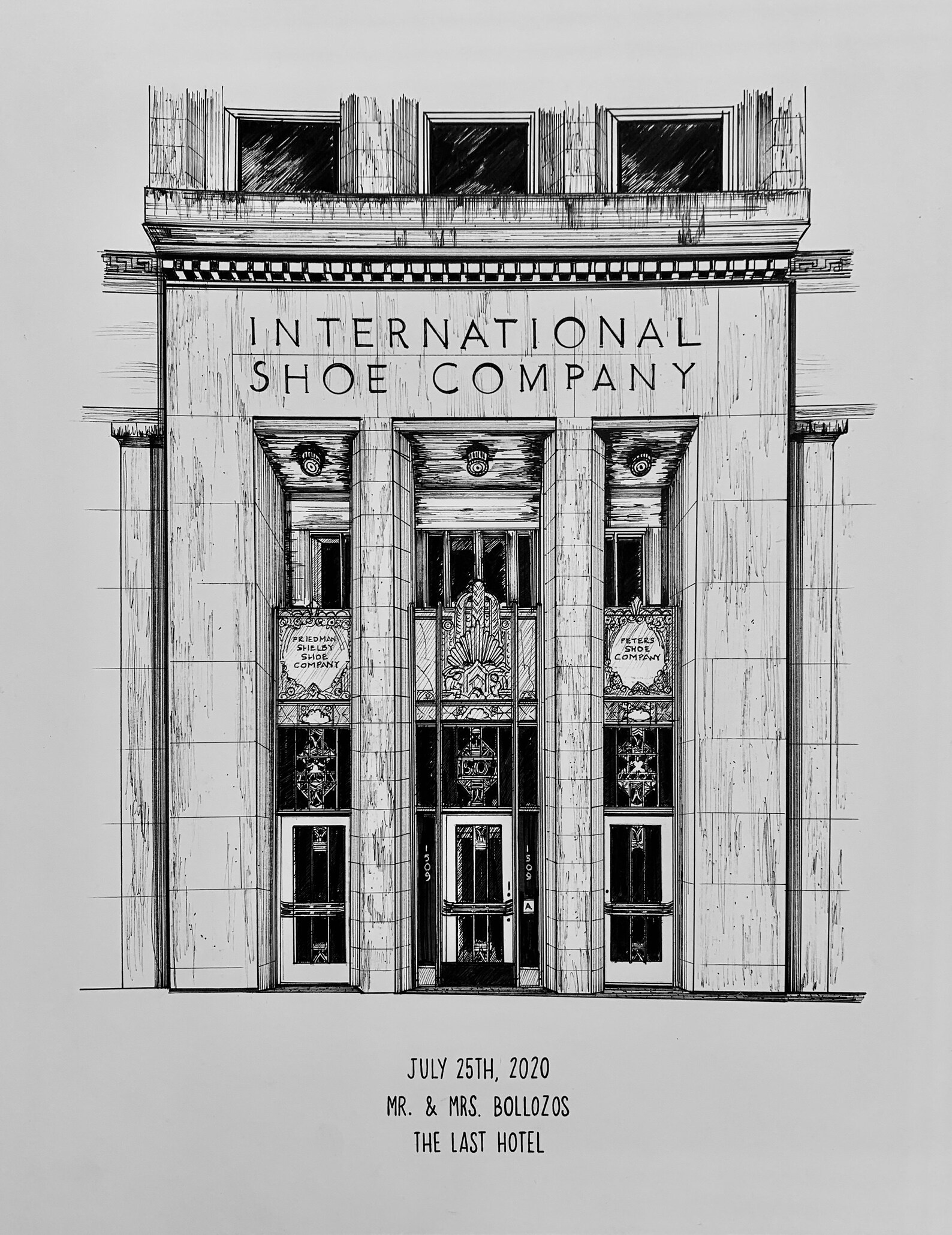 Custom Pen and Ink Building Drawing perfect Gift for New - Etsy