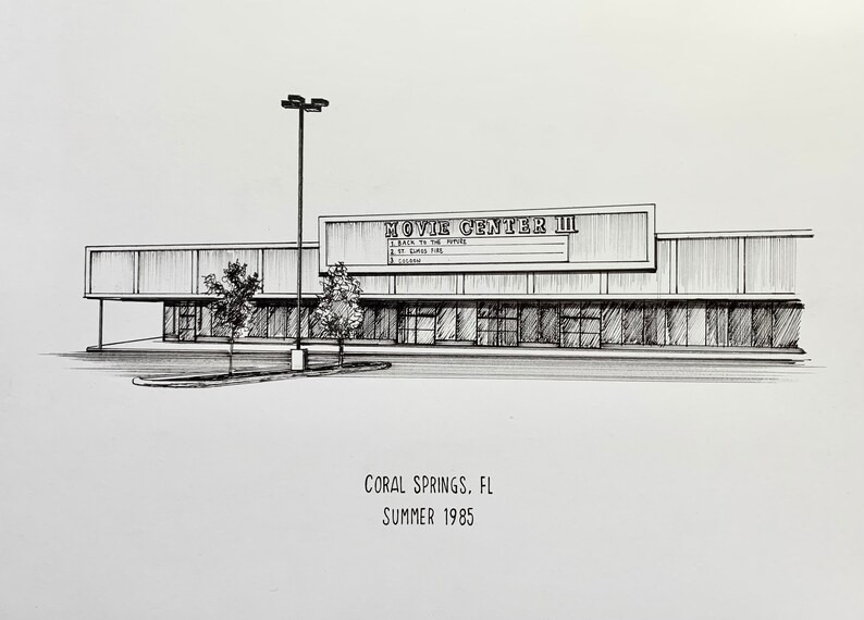Custom Pen and Ink Building Drawing perfect Gift for New - Etsy